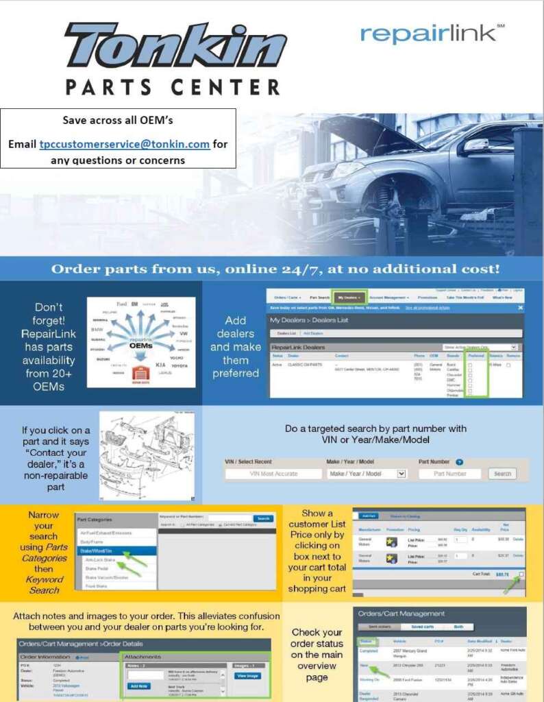 How To Order - Tonkin Parts Center